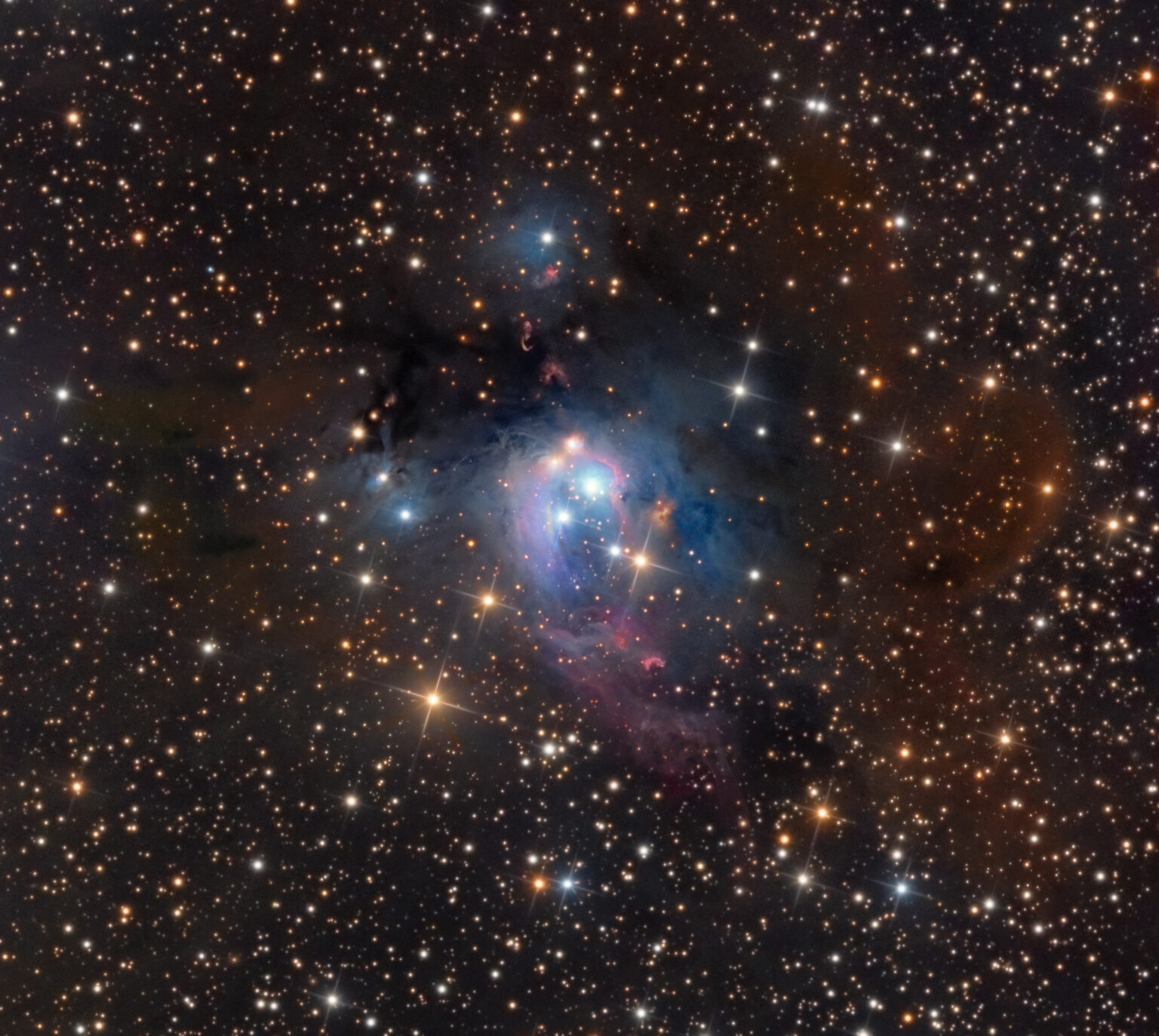 NGC 7129 – Through Light and Time