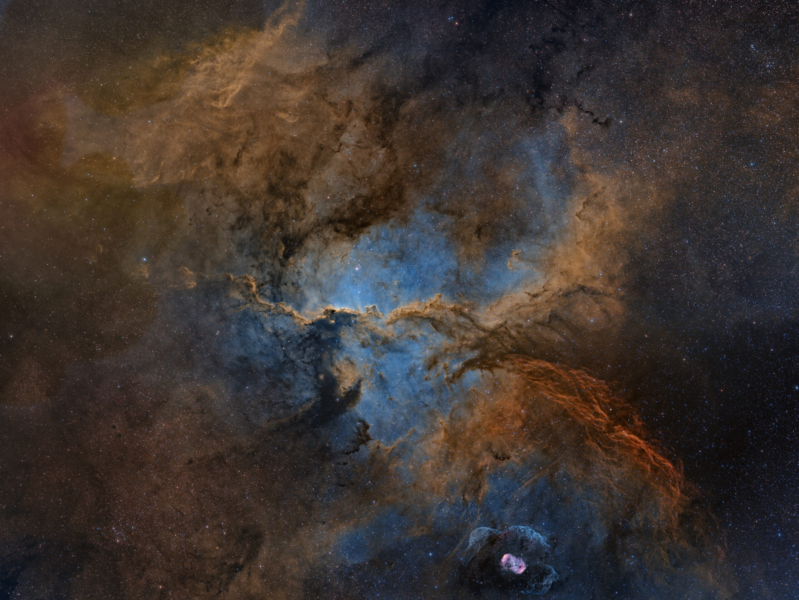 NGC 6188 – Through Light and Time