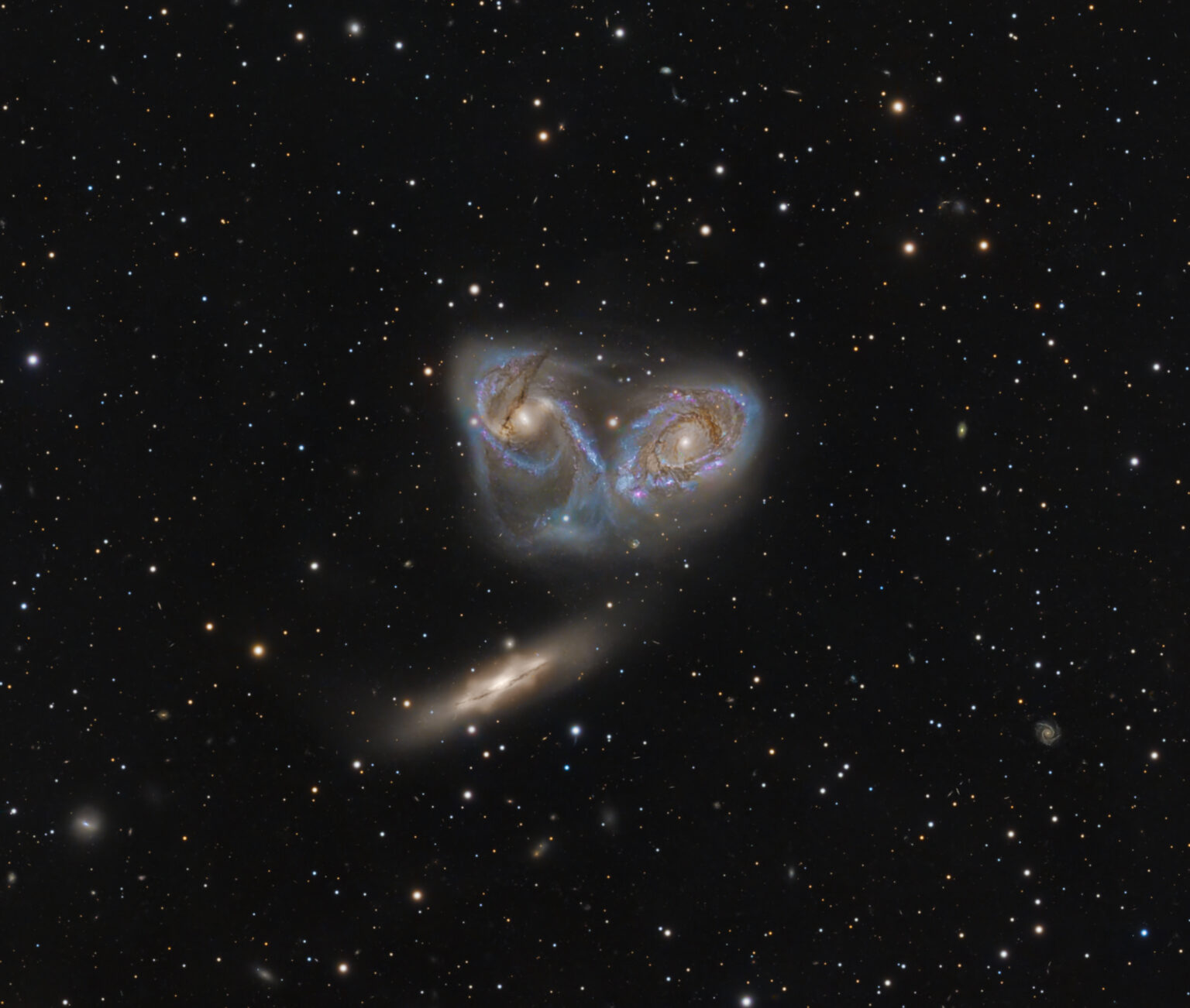 NGC 6769,6770 and 6771 – Through Light and Time